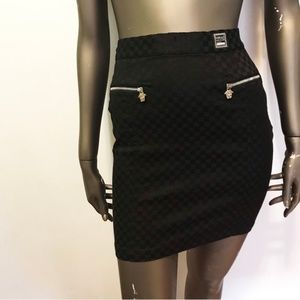 Versace Skirts | Vintage Cow Print Wrap Mini Skirt Sz 26 | Poshmark
